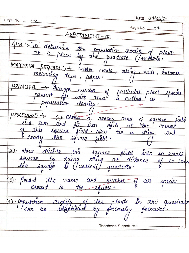 Practical 2 (Bio) | PDF