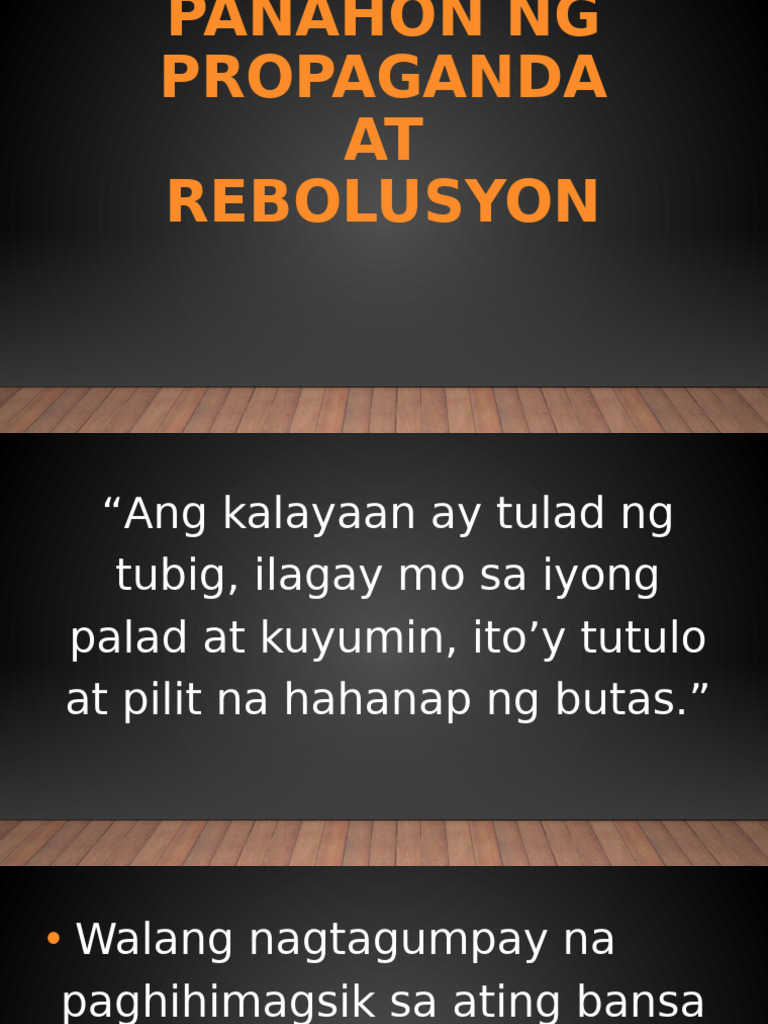 Panahon NG Rebolusyon | PDF
