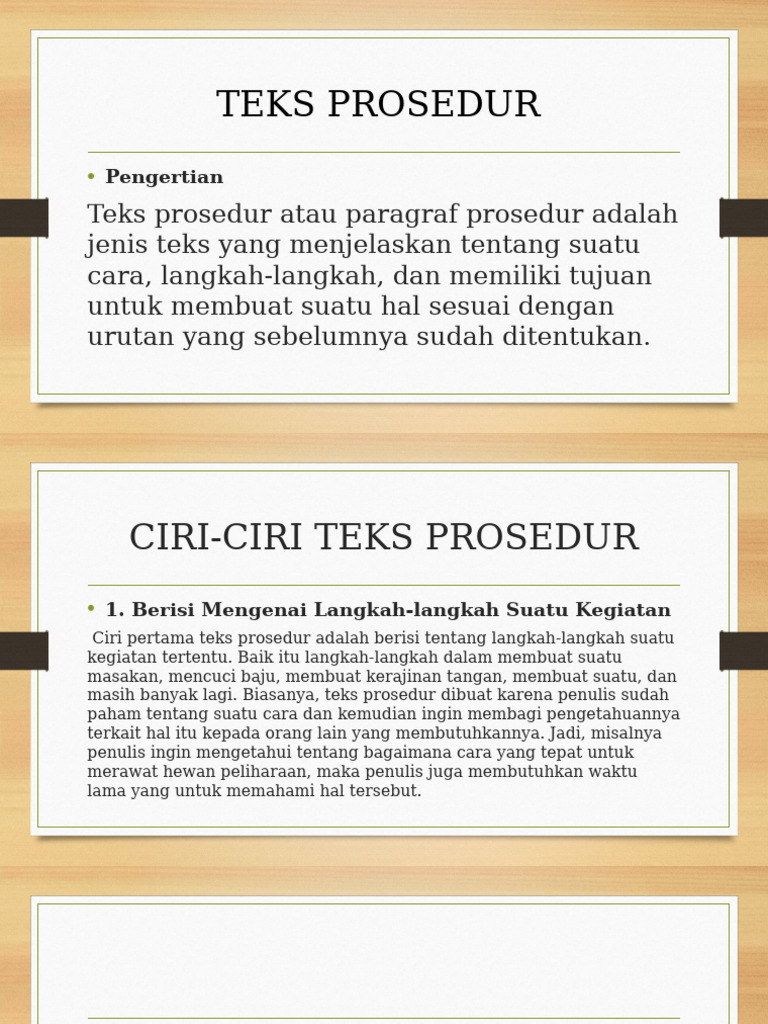 PPT TEKS PROSEDUR | PDF