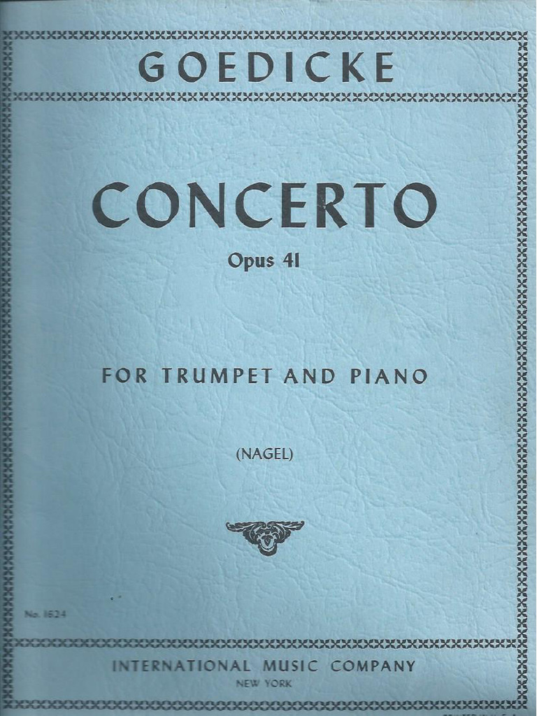 A. Goedicke - Concerto Op. 41 Trompeta | PDF