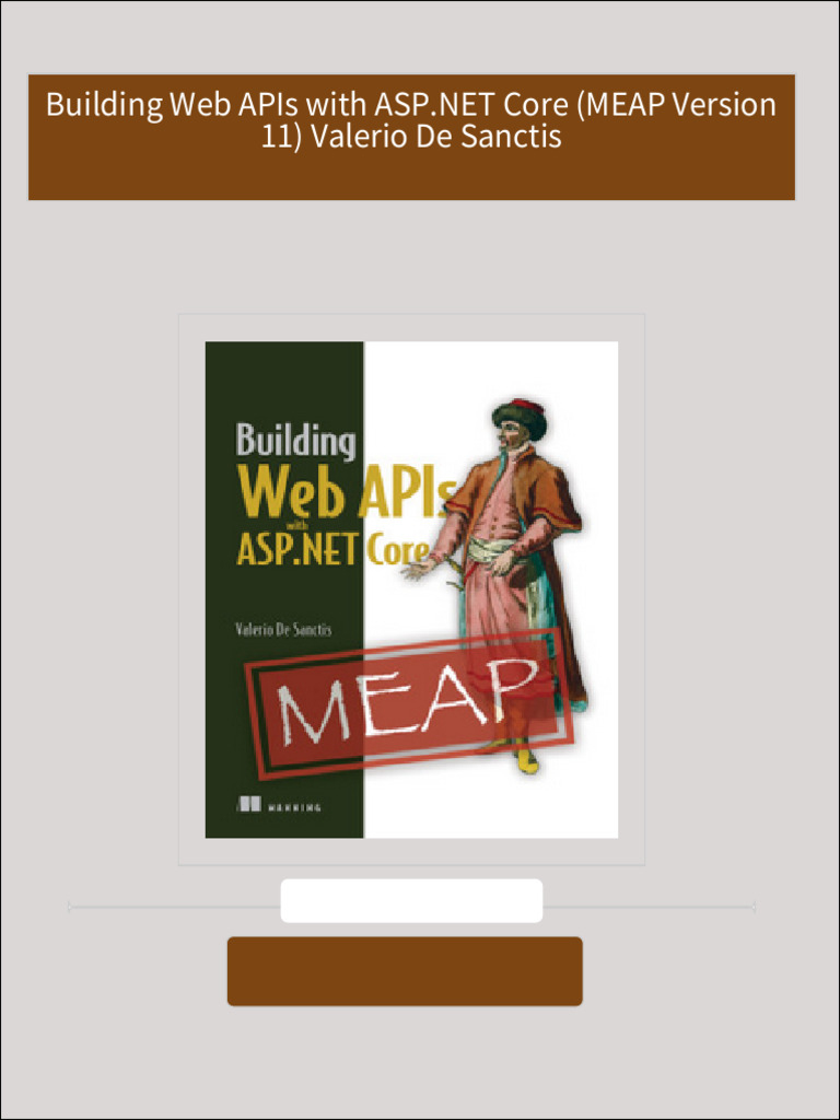Free Pdf Sample Building Web Apis With Aspnet Core Meap Version 11 Valerio De Sanctis 