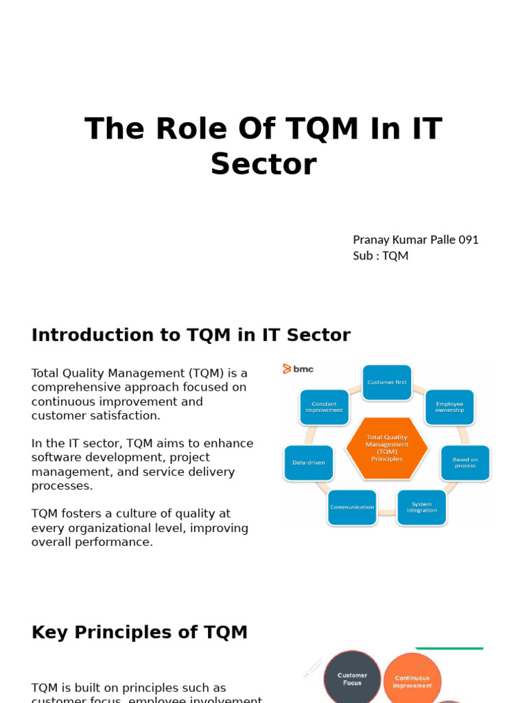 TQM's Impact on IT Sector Success | PDF | Performance Indicator ...