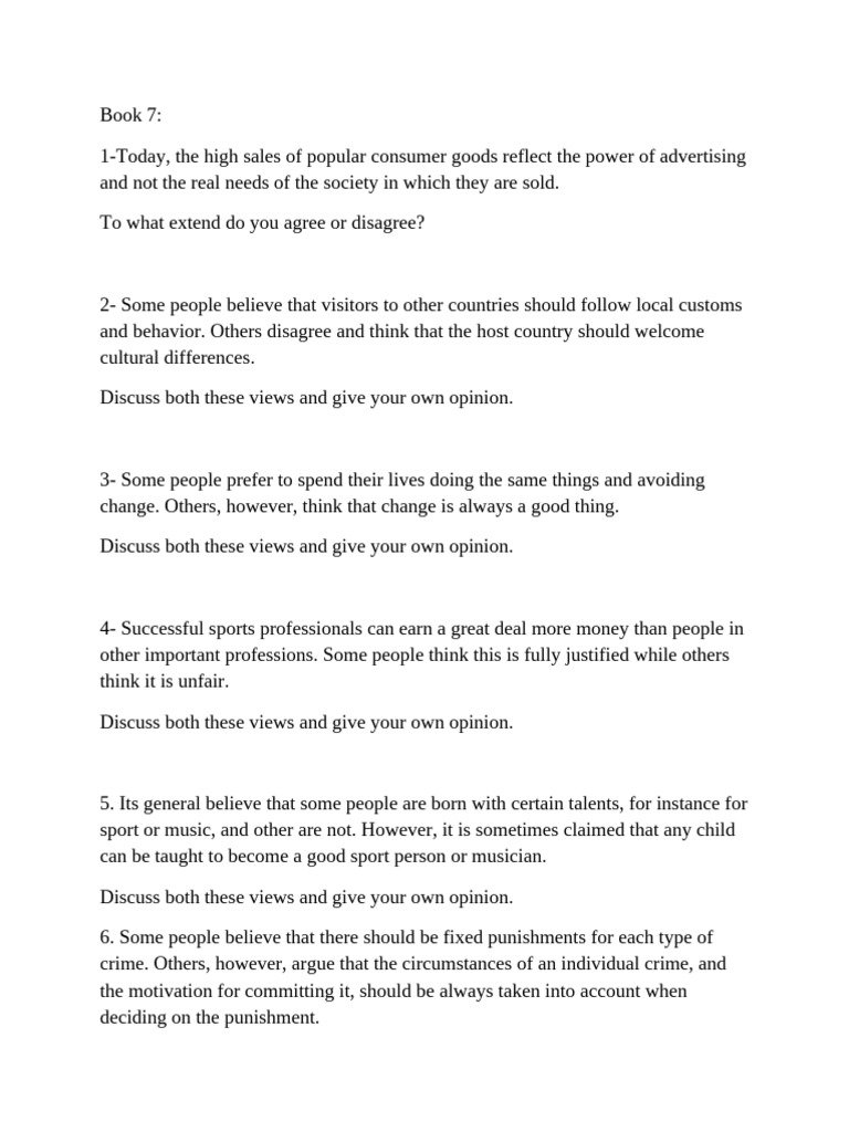 IELTS Books Topics Task2 | PDF