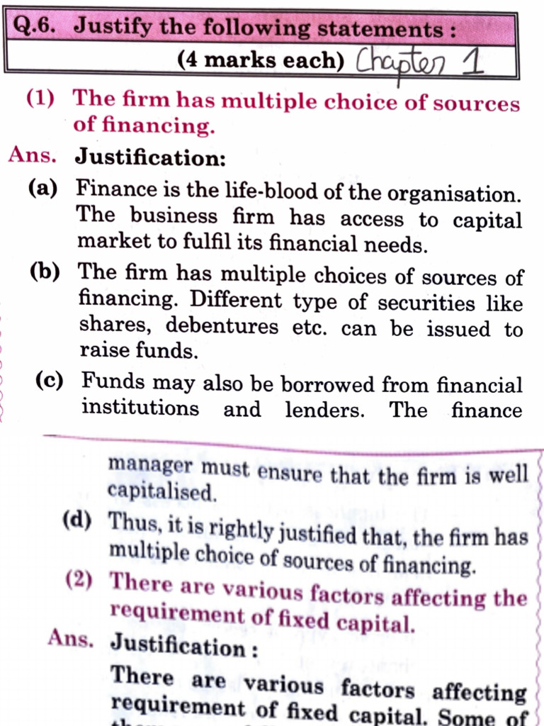 SP (Justify The Following All Chapters) | PDF