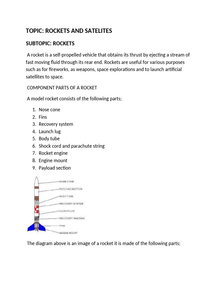 Functions of Multistage Rockets | PDF | Rocket | Multistage Rocket