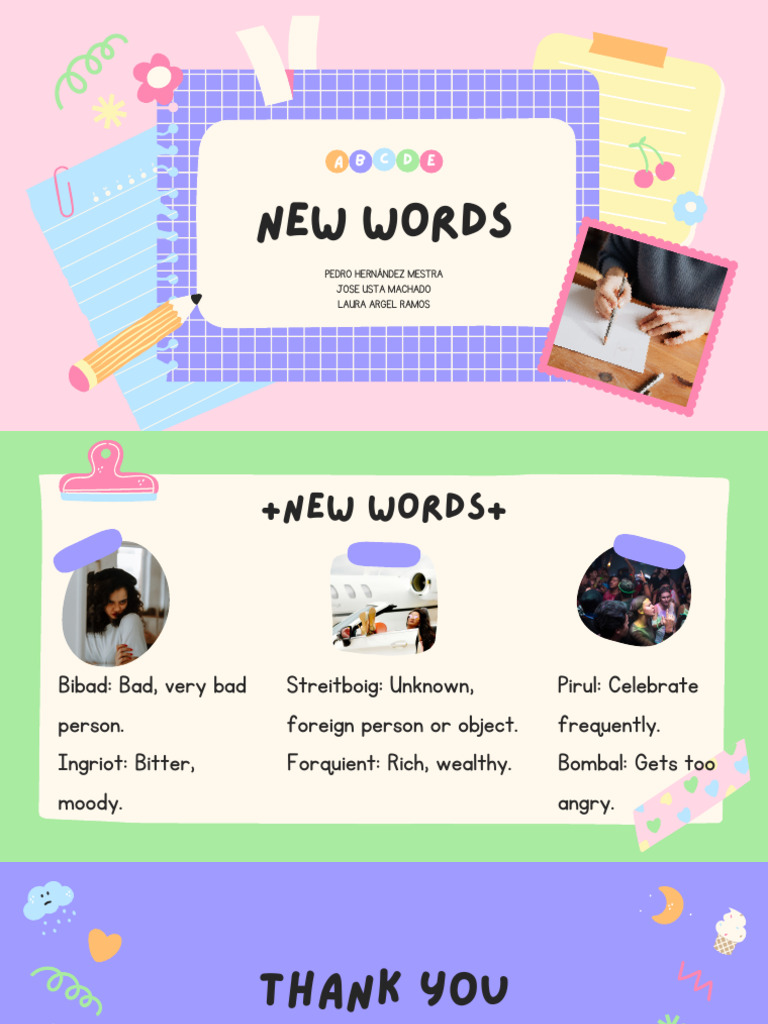 New Words and Their Meanings | PDF