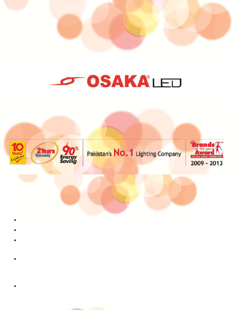 Osaka_LED_Presentation | PDF | Light Emitting Diode | Electrodynamics