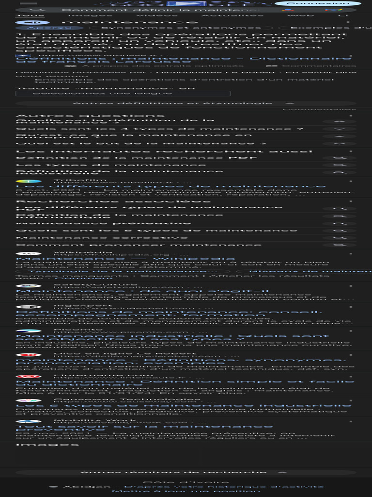 Définition de la maintenance | PDF | Wikipédia | Informatique