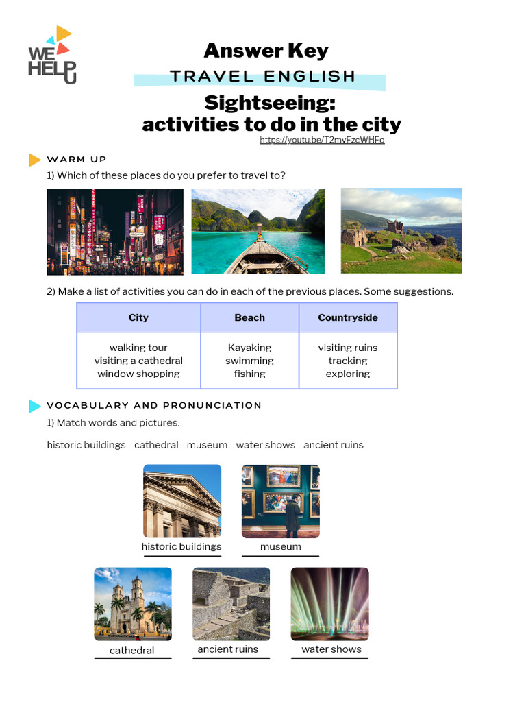 Sightseeing Activities To Do in The City | PDF | Lima | Human Communication