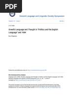 Syme on Newspeak's Purpose in 1984 | PDF | Linguistics