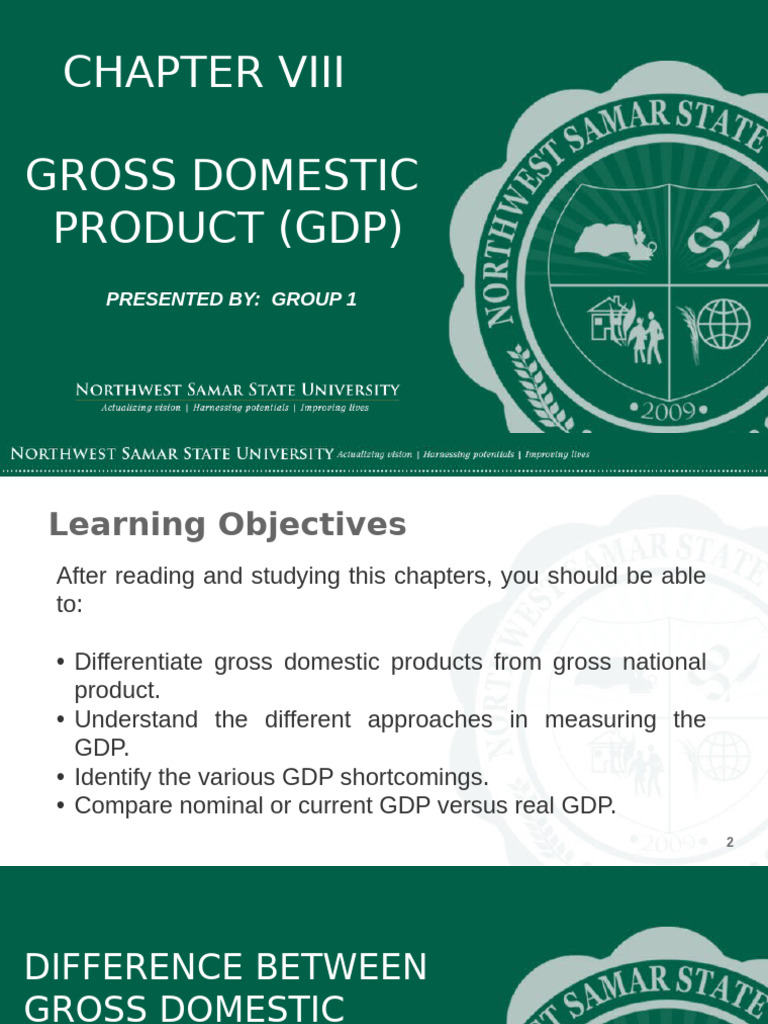 Group 1 Chapter 8 Gross Domestic Product | PDF | Taxes | Gross Domestic Product