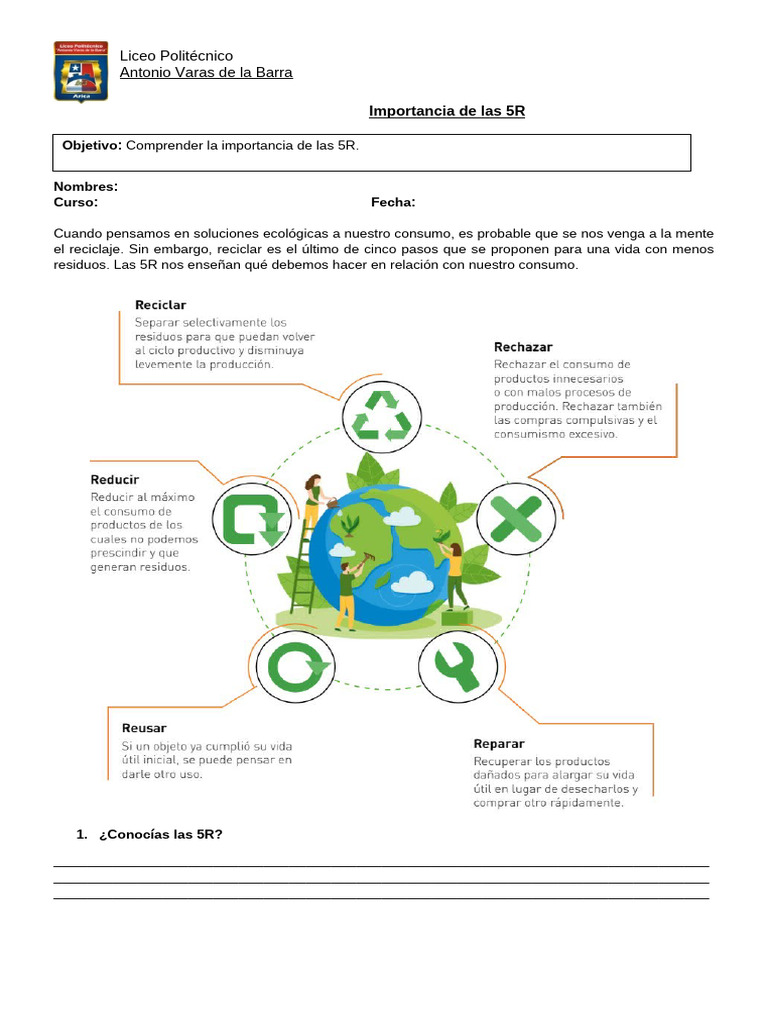 guia las 5r | PDF | Economias | Ciencias sociales ambientales