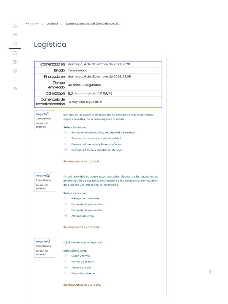 Examen Primer Parcial (Segunda Vuelta) - Semana 2 - Revisión Del Intento | PDF