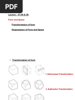 TOA1 - 02c Transformation of Form | PDF | Shape | Space