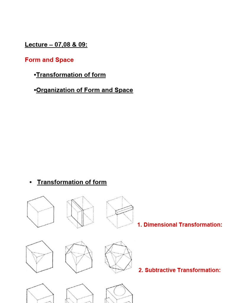 Form,Space & Order | PDF | Space | Shape
