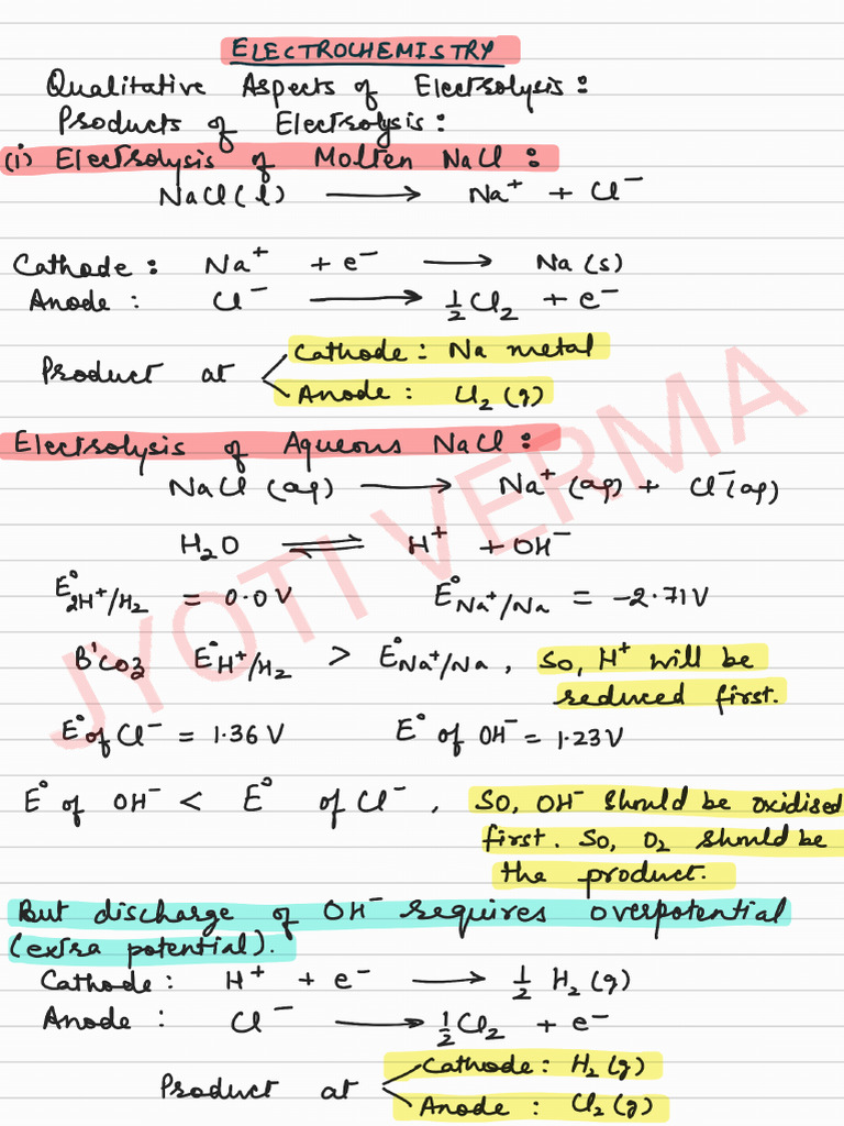 Electrochemistry | PDF