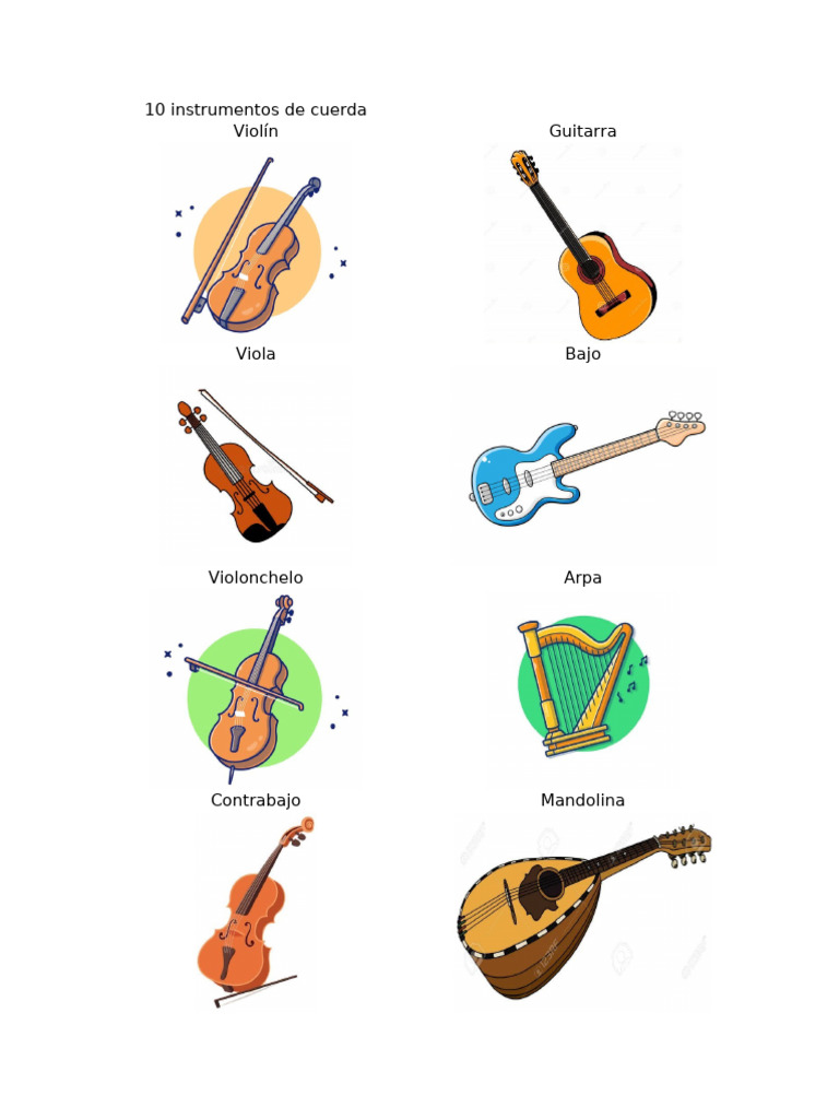 10 Instrumentos de Cuerda Clásicos | PDF