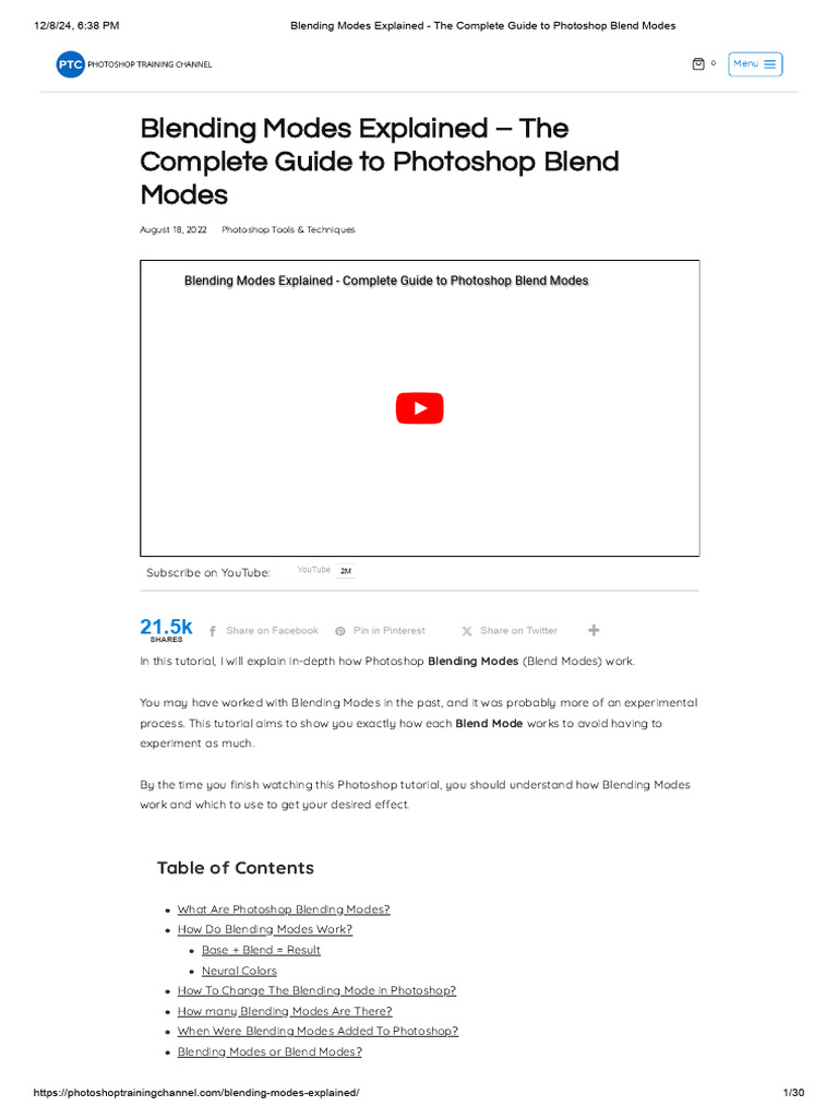 Blending Modes Explained - The Complete Guide to Photoshop Blend Modes ... Blending Modes Explained - The Complete Guide to Photoshop Blend Modes ...