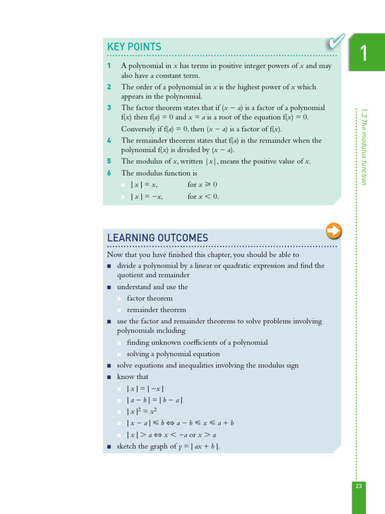pure 3 key points | PDF | Trigonometric Functions | Factorization