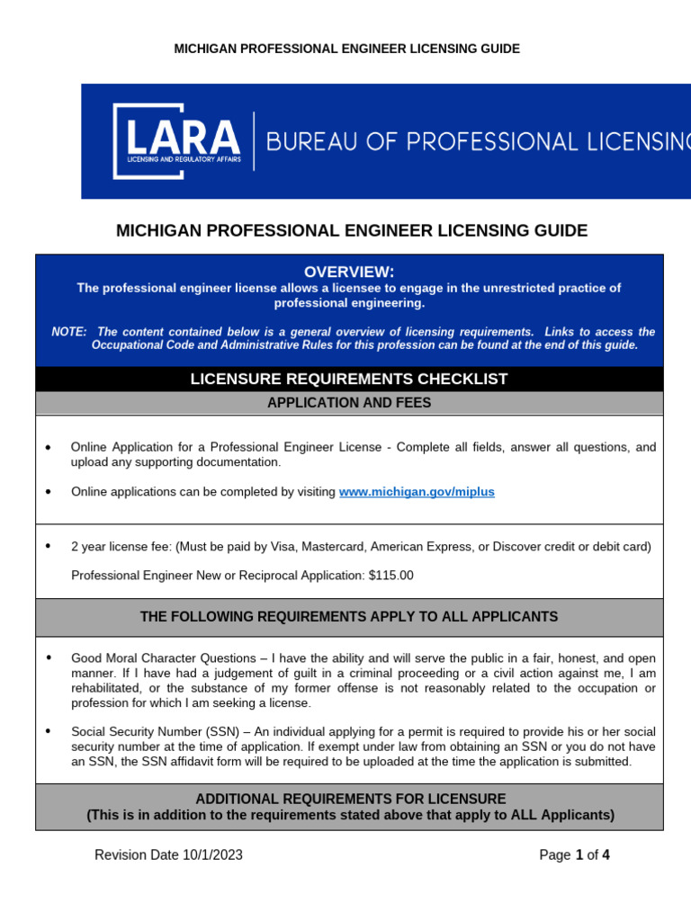 Professional Engineer Licensing Guide | PDF | Visa Inc. | Master Card