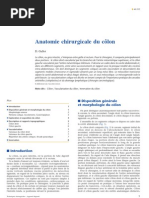 Anatomie chirurgicale du colon humain | PDF | Gros intestin | Anatomie