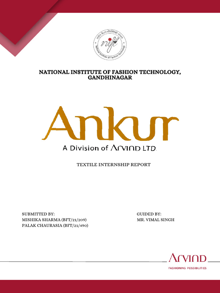 Ankur Textile Internship | PDF | Loom | Weaving