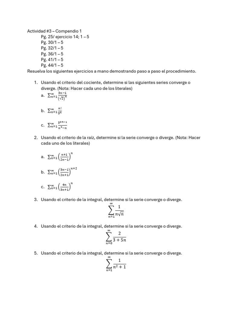 Actividad 3 Tarea 2 - Compendio 1 | PDF