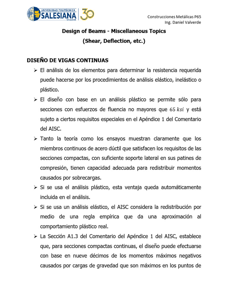 Unit - 4 - 4-Design of Beams-Shear - Deflection 5 | PDF | Viga ...