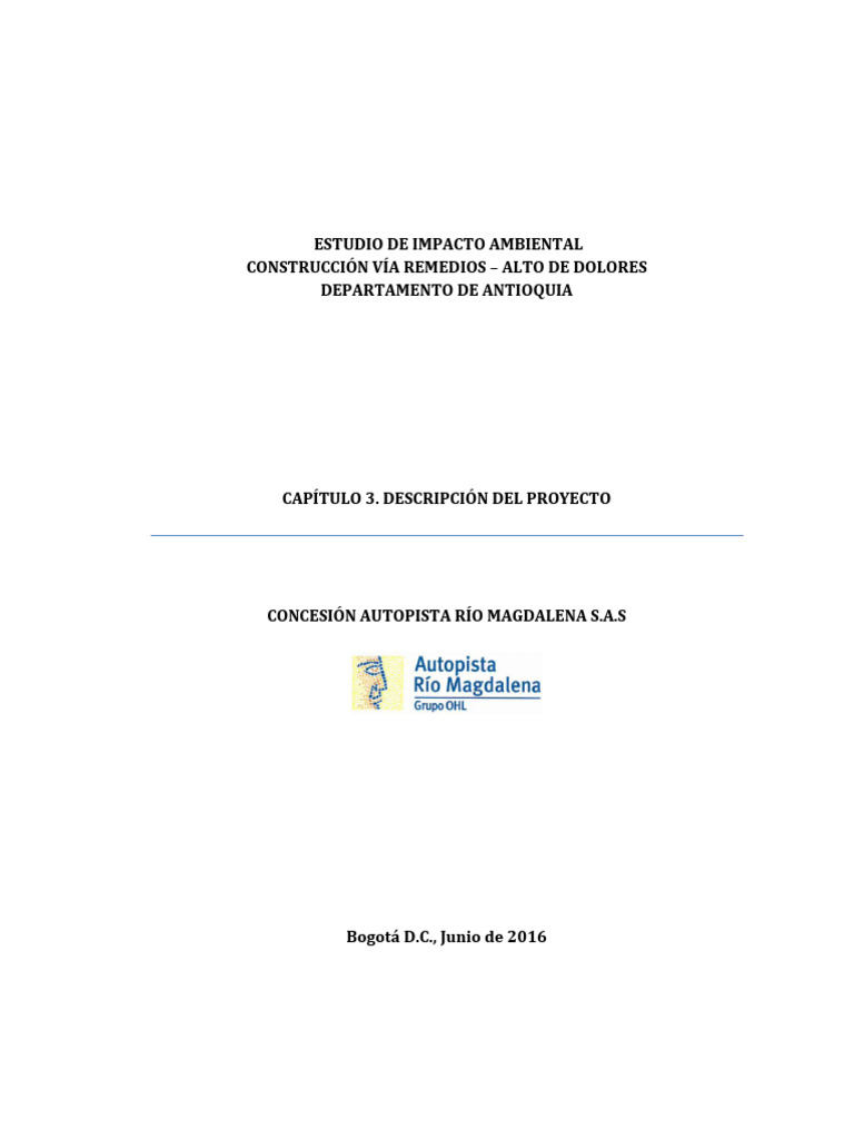 Cap 3 - Descripción Proyecto UF1 - 2 | PDF | Bogotá | Minería