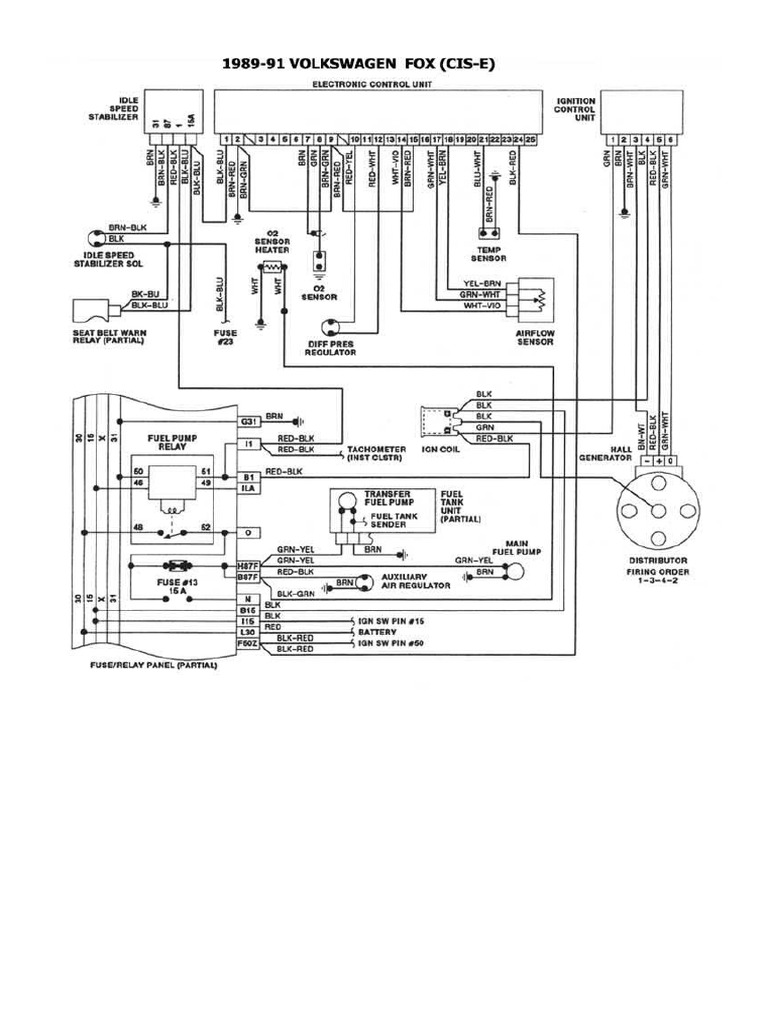 VW Fox Diagrama Electrico | PDF