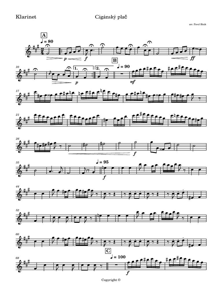 cigansky plac-Klarinet | PDF