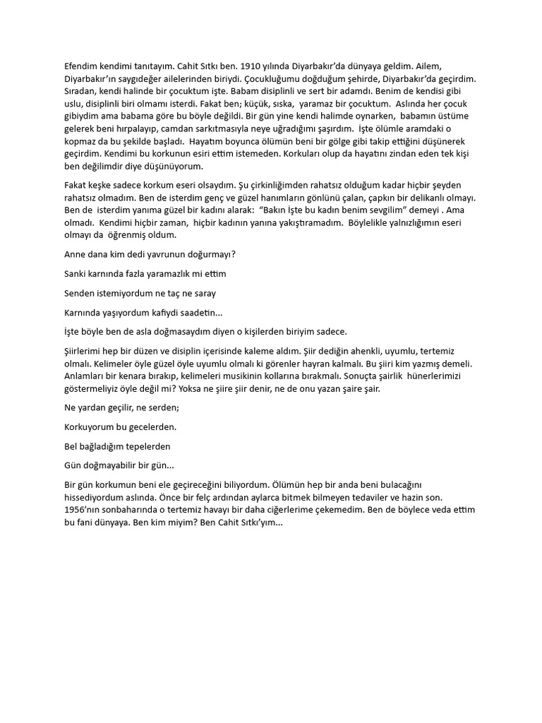 Cahit Sıtkı Tarancı | PDF