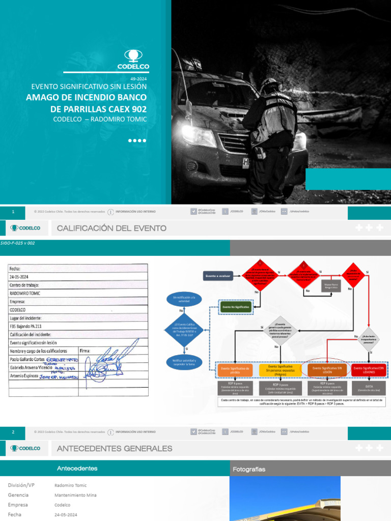 Amago de Incendio en CAEX 902 | PDF