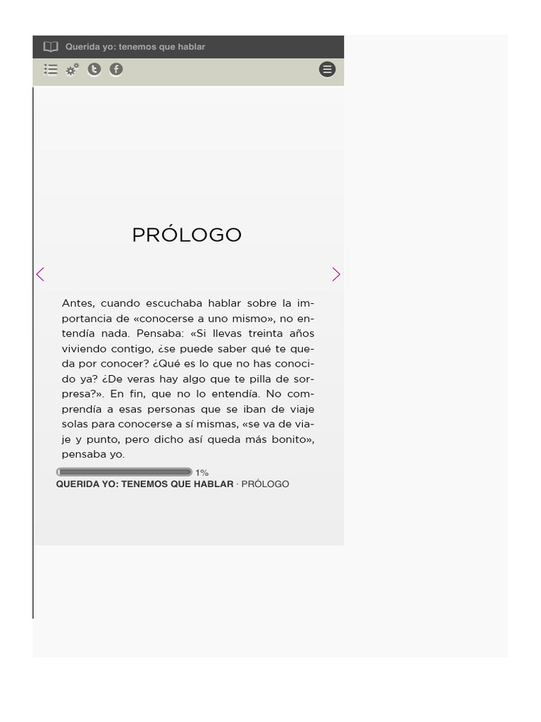 Querida Yo - Tenemos Que Hablar - Prólogo | PDF