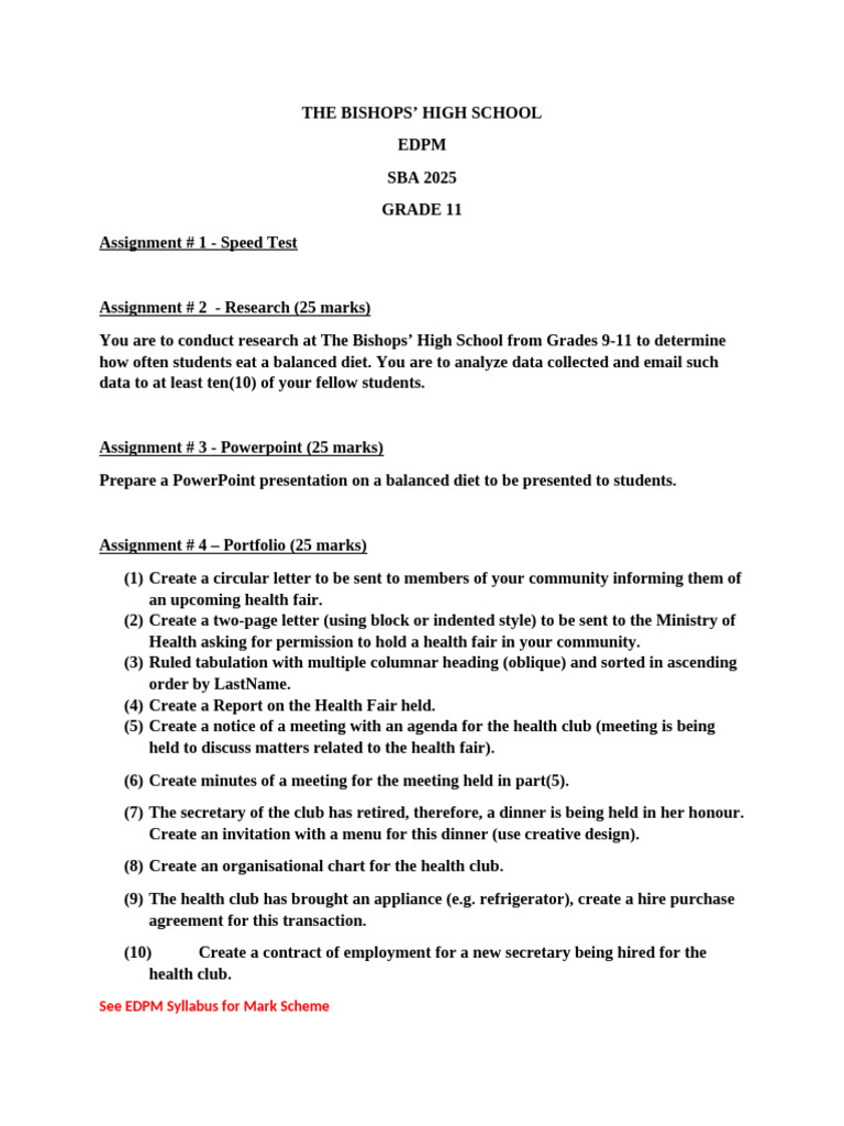 SBA 2025 (EDPM) (1) | PDF