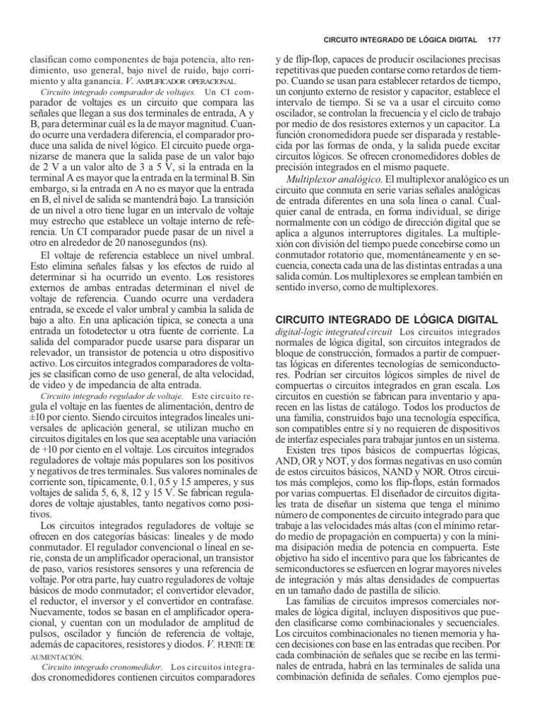 Circuitos Integrados: Comparadores y Reguladores | PDF | Red eléctrica ...