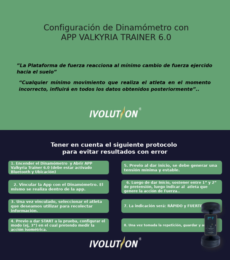 1. Configuración Inalámbrica Dinamómetro - Ivolution | PDF