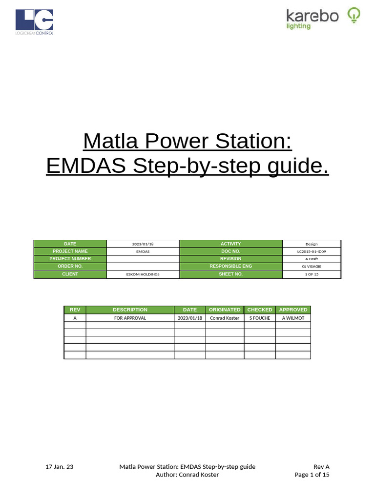 004 Draft B LC2015-01-ID09-4001-01-EMDAS Step-by-Step Guide (1) | PDF ...