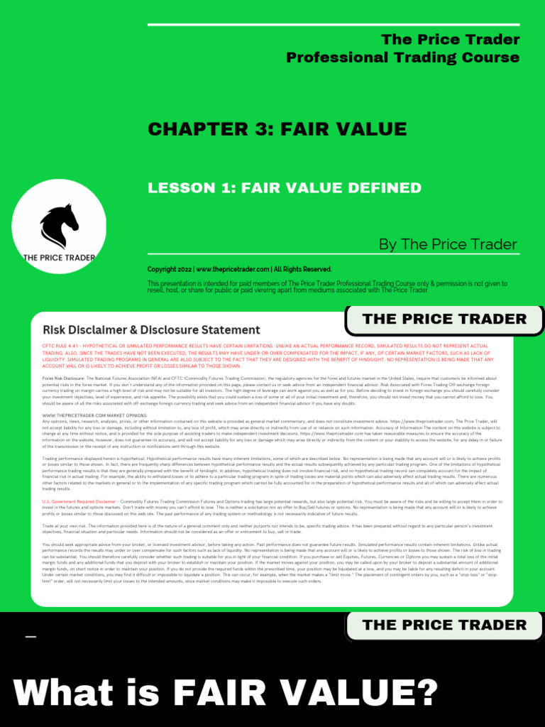 Lesson 1 Fair Value Defined | PDF | Futures Contract | Foreign Exchange ...