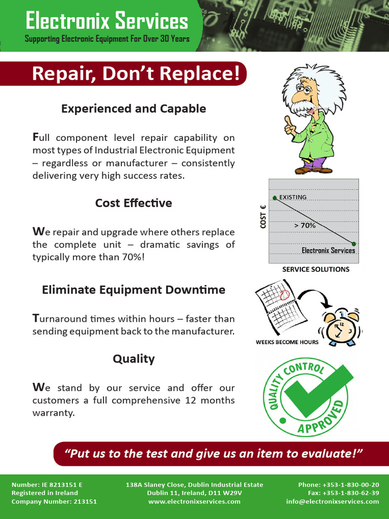 Electronix Services A5 Flyer | PDF