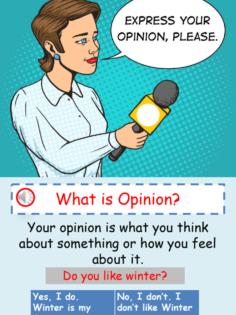 How to Express Your Opinion | PDF