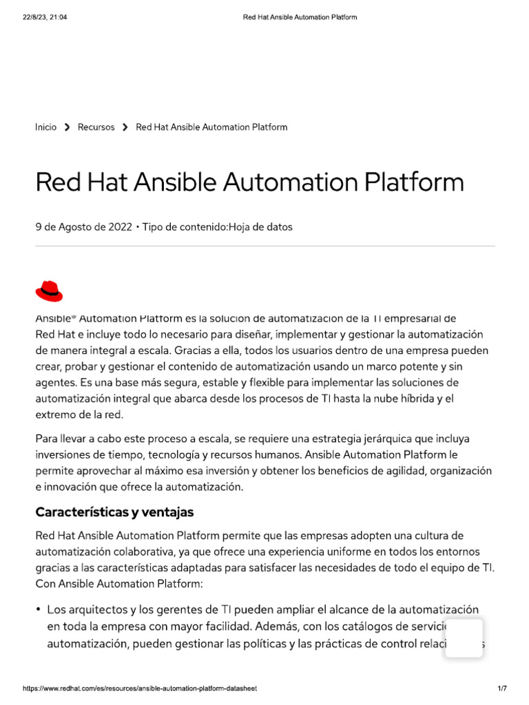 10. ansible-automation-platform-datasheet | PDF