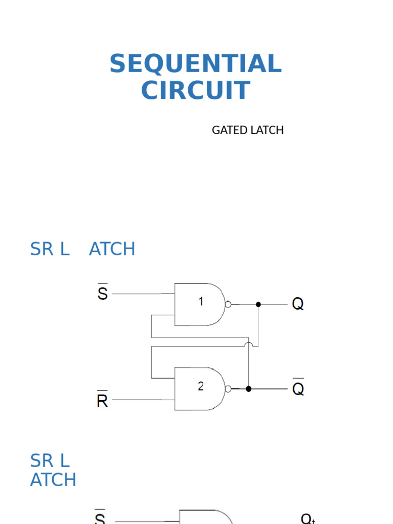 Lec 20 (Gated D Latch) | PDF | Electrical Engineering | Computer Data