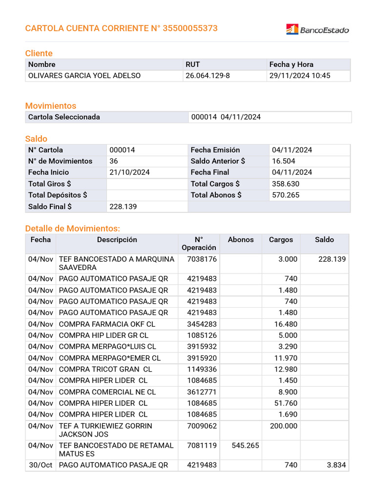 Cartola 000014 | PDF