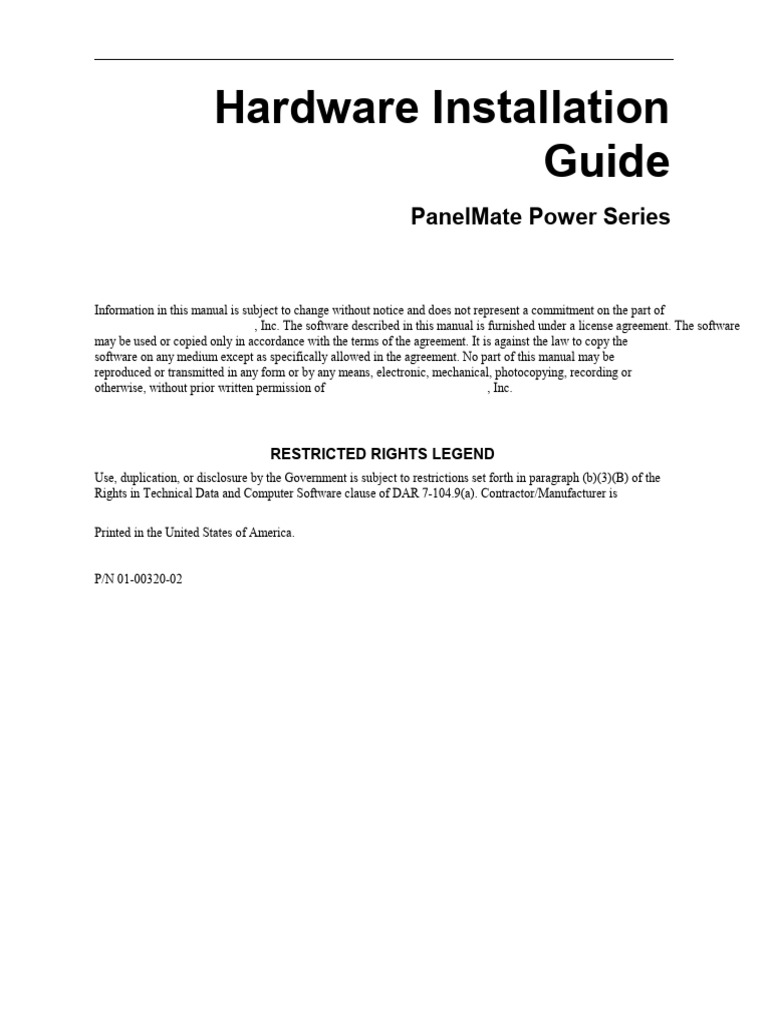 Hardware Installation Guide | PDF | Computer Keyboard | Electrical ...