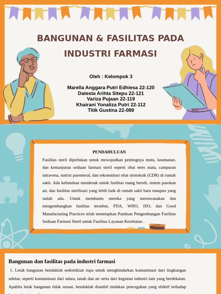KELOMPOK 3 - Bangunan Dan Fasilitas Produksi Farmasi | PDF