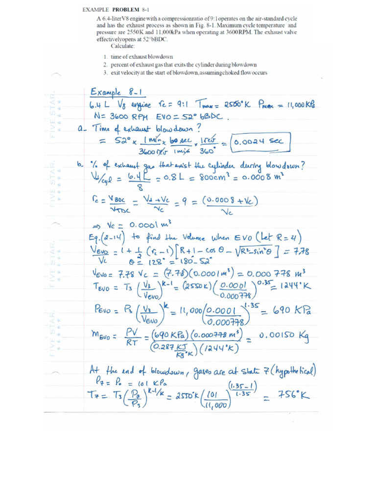 Example 8-1 With PV Plot | PDF