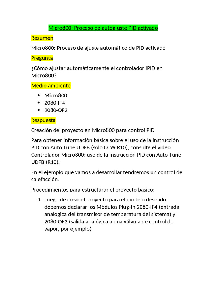 PID Micro800 | PDF | Programa de computadora | Programación