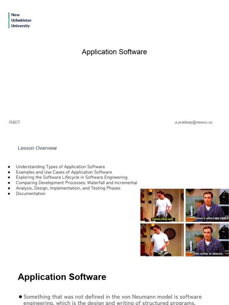 Application Software-1 | PDF | Software Development Process | Control Flow
