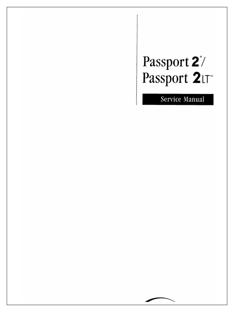 Datascope Passport 2LT - Service Manual | PDF